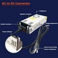 Yaheeda 110V AC to 12V DC Converter, 600W 50A Power Supply, Adjustable Voltage, for RV, Pump ...