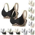 Fancifize 2 Pcs Womens Wireless Bras Comfortable Push Up Bra Seamless ...