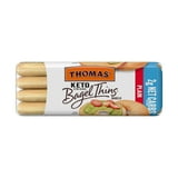 Thomas' Keto Low Cal Plain Bagel Thins, 8 count, Soft Pre-sliced, 13 oz ...