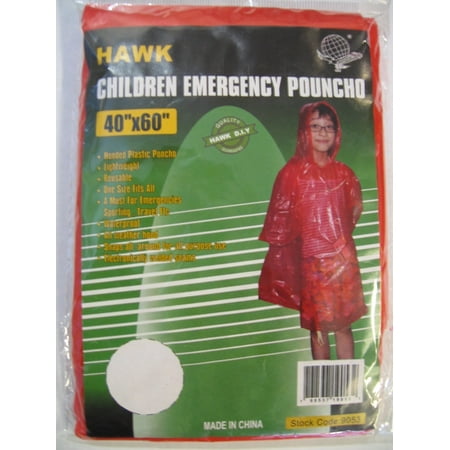 Hawk Children Emergency Poncho Assorted Colors | Walmart Canada