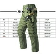 Aueoeo Dress Pants Men Cargo Pants Mens Outdoors Button Zipper Solid ...