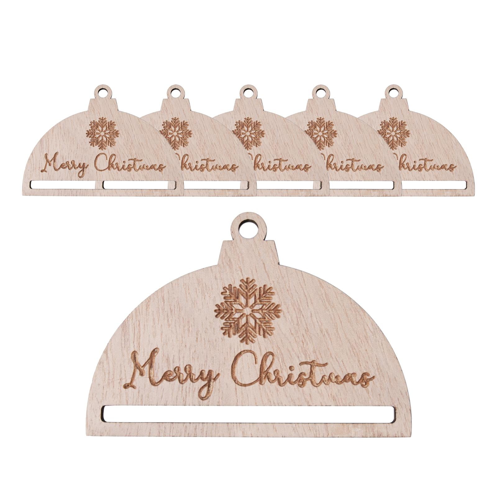 Click here for Siruishop 6 Pieces Macrame Pieces Diy Wooden Craft... prices