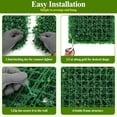 16 Pcs 10" X 10" Artificial Grass Wall Panels, UV-Resistant Fake ...