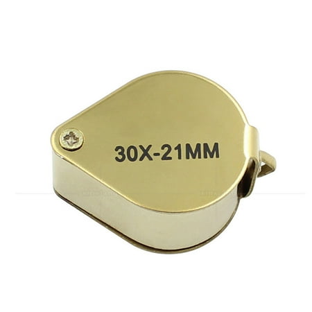 Workhe Portable 30X 21mm Jewelers Magnifier Gold stone magnifier Eye ...