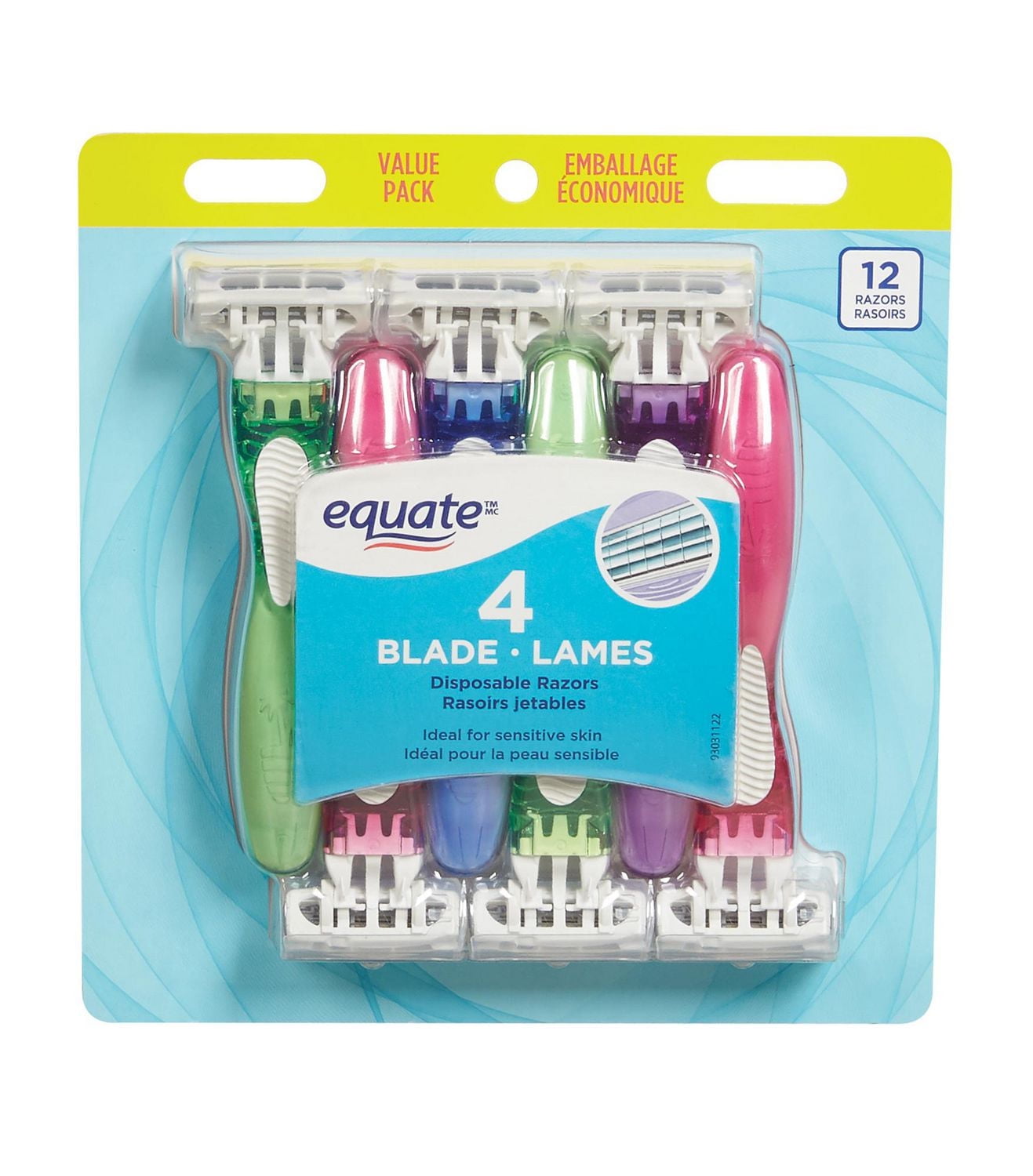 Equate 4 Blade Disposable Razors for Women, Value Pack - Walmart.ca