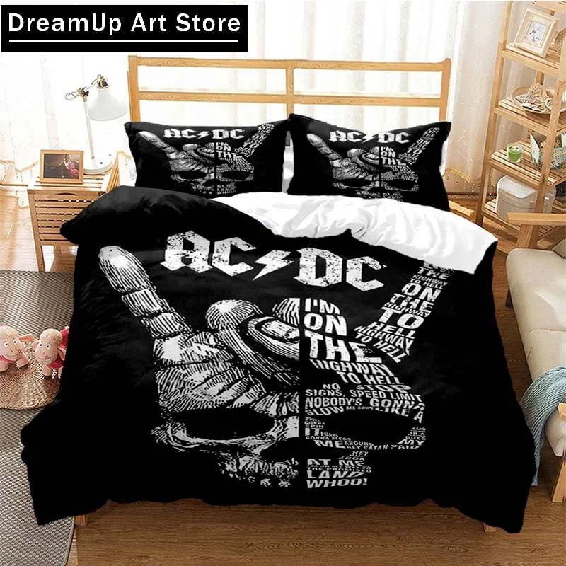 Click here for Yingd Ac/Dc Rock Band Bedding Set Boys Girls Duvet... prices