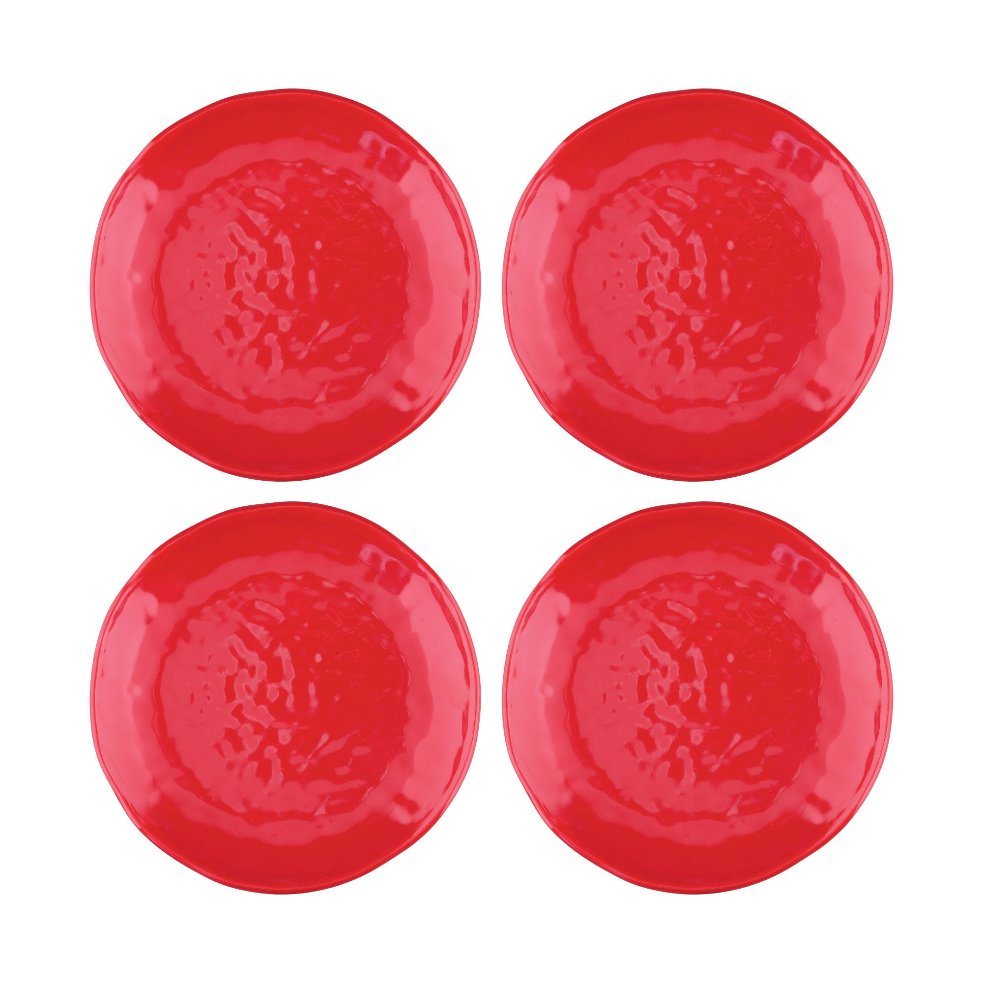 Gourmet Art 4-Piece 6 Inch Melamine Serving Plates/Appetizer Plates ...