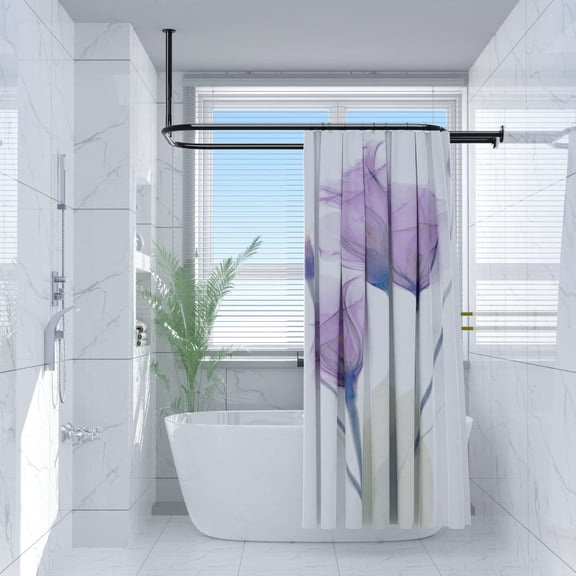 Hoop Shaped Shower Curtain Rod 58.3