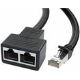 RJ45 Network Ethernet Adapter Splitter,E thernet S plitter 1 Male to 2 ...