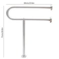 Safety Rail Seat Handicap Assist Elderly Armrest Toilet Rails Bathroom ...