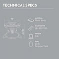 Gas One, Outdoor Cooker, B-5150, 14.5" Wide with High Heat - Walmart.com