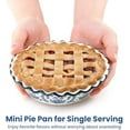 Set of 4 Mini Pie Pans, 6 Inch Ceramic Pie Plates, Deep Round Baking ...