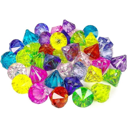 Acrylic Diamond Gems, Multicolor Gem Stones For Kids, Party Pirate ...