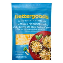 bettergoods Farmhouse Style Shredded Cheddar, Gouda, and Gruyere ...