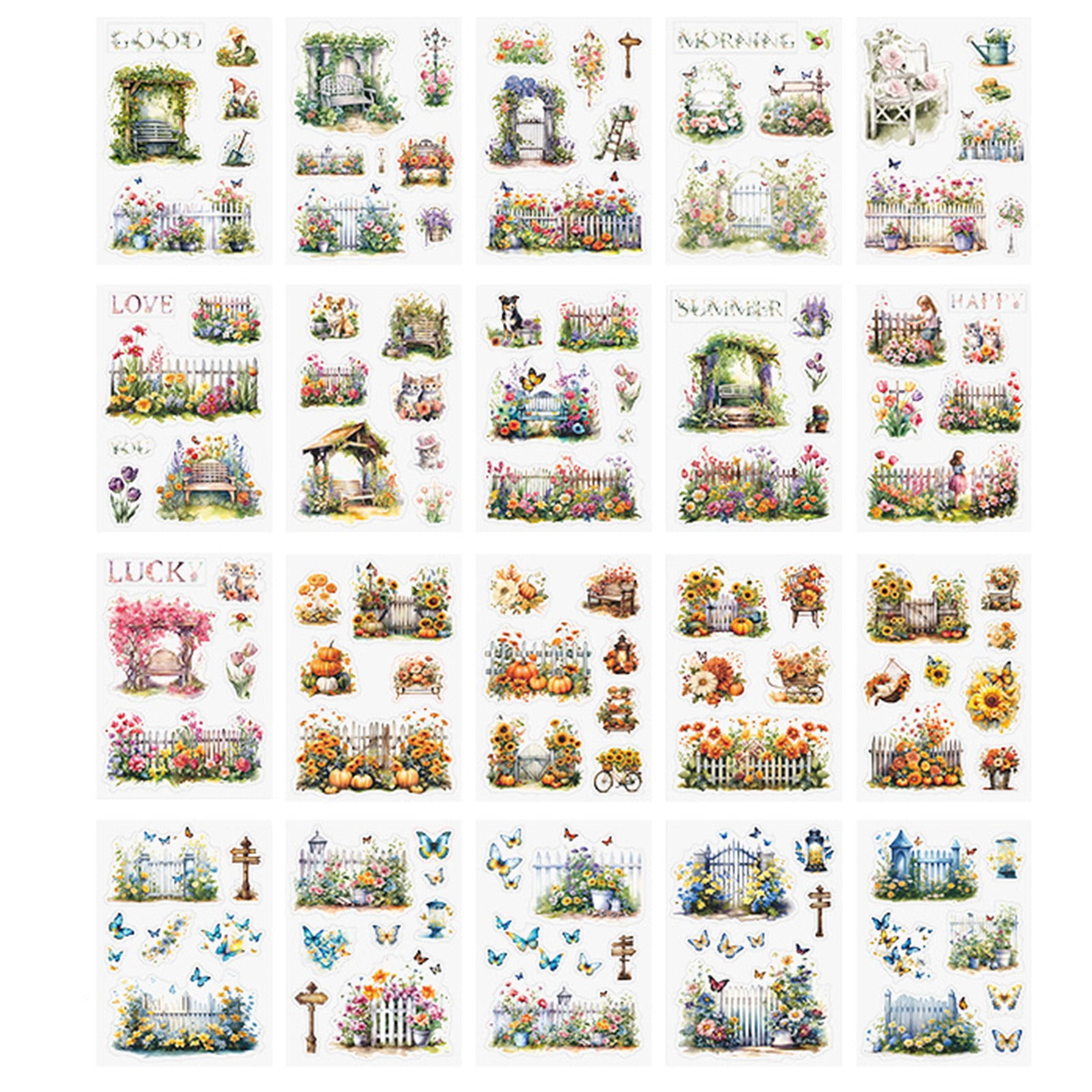 Click here for Luluganb Alideco 20pcs Vintage Scrapbook Stickers... prices