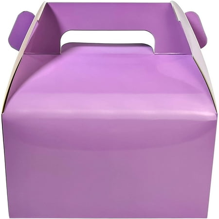 25-Pack Gable Candy Purple Treat Boxes,Small Goodie Gift Boxes for ...