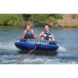 Airhead Mach 2 Two-Person Towable Boat Tube Float, Heavy-Duty Nylon ...