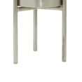DecMode 18", 14", 12"H Indoor Outdoor Silver Metal Planter with ...