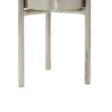 DecMode 18", 14", 12"H Indoor Outdoor Silver Metal Planter with ...