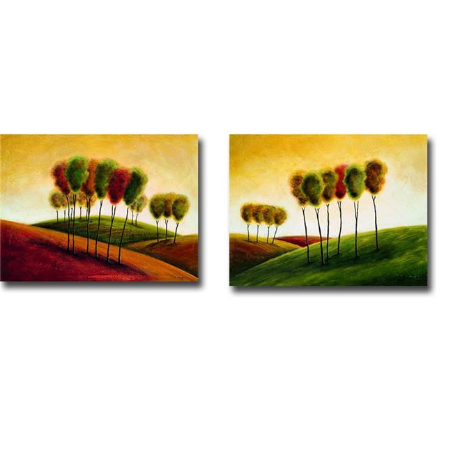 A New Morning I & II by Michael Klung 2-Piece Premium Gallery-Wrapped ...