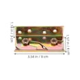 OFFIGAM Invisible Bed Hardware Kit, 12Pcs Golden Iron, Easy to Install ...