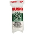 (6 pack) Husky Plastic Drop Cloth, 2 Mil, 9 Ft x 12 Ft, Clear - Walmart.com