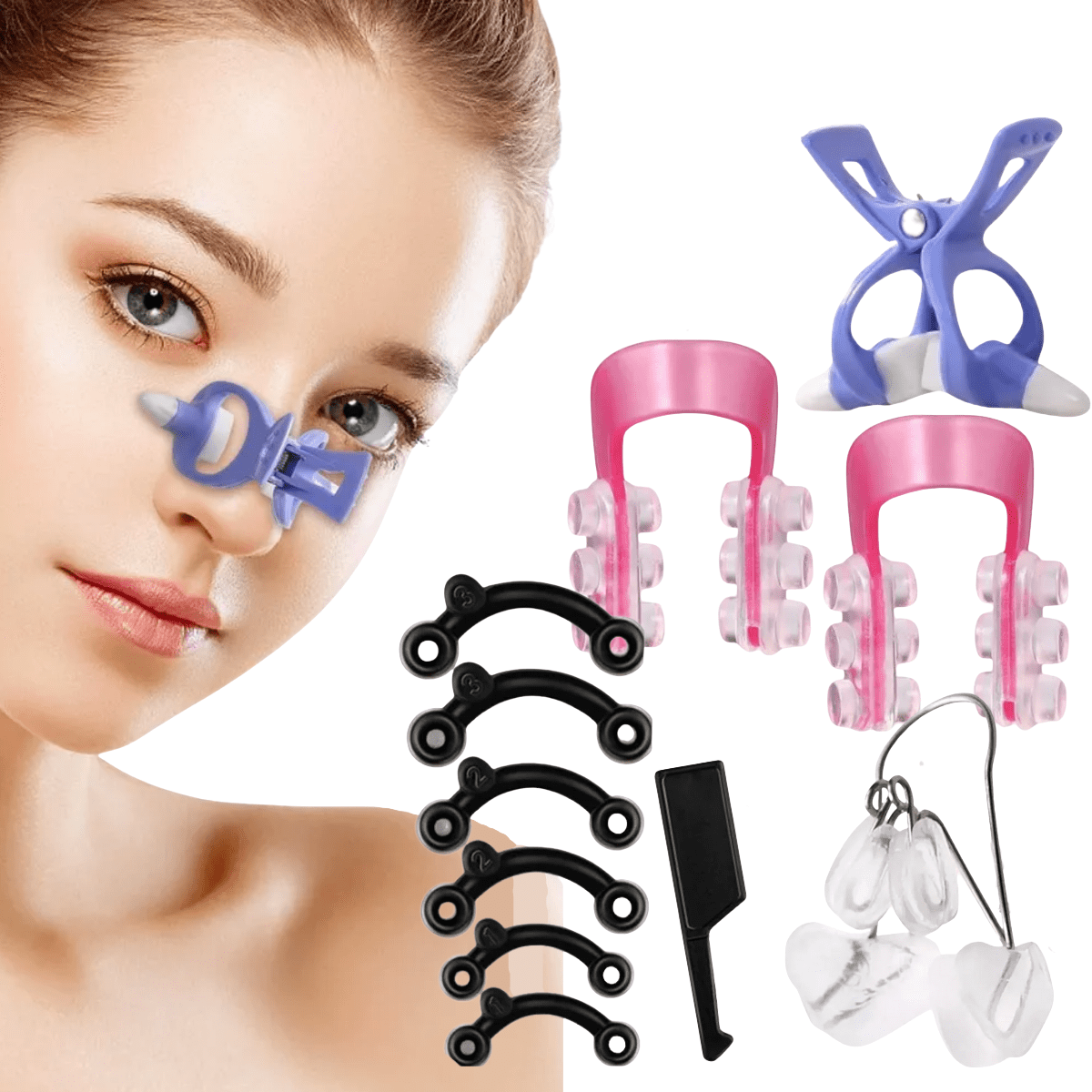 Kit Respingadores De Nariz Corrector Nasal/ Clip Nariz/ 10pz | Walmart ...
