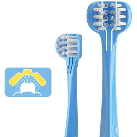 3-Sided Toothbrush, Ultra Soft All Sides Cleaning Training Tooth Brush ...