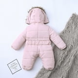 Youmylove Outerwear Romper Coat Warm Baby Jacket Snowsuit Girls Hooded Jumpsuit Girls Coat ...