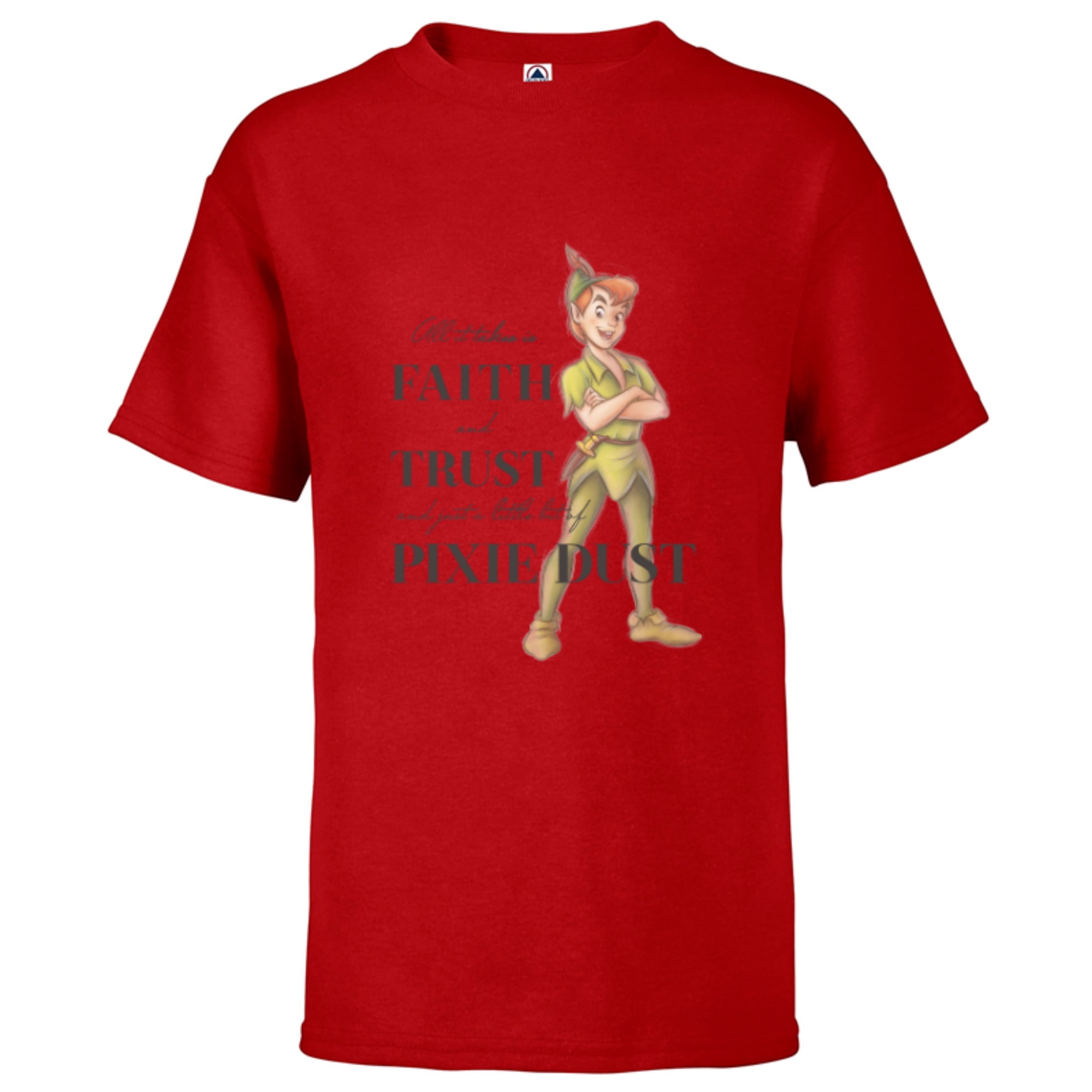 Disney 100 Anniversary Peter Pan D100 Quote Pixie Dust - Short Sleeve T ...