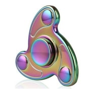 Rainbow Brass EDC Triangle Fidget Spinner Toys High Speed Hand Finger ...