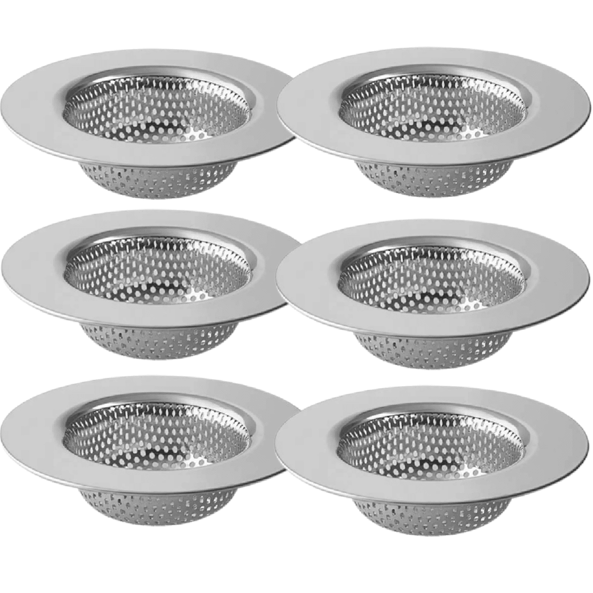 TRIANU Kitchen Sink Strainer, Stainless Steel Sink Drain, 6 Pack, 2.75 ...