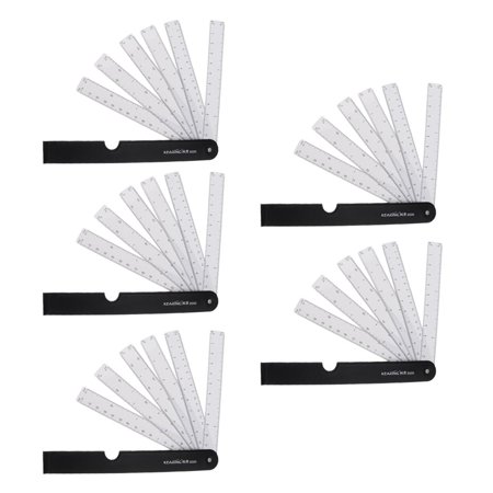 5 Piece Fan Shaped Ruler Perfect For Architects, Engineering | Walmart ...