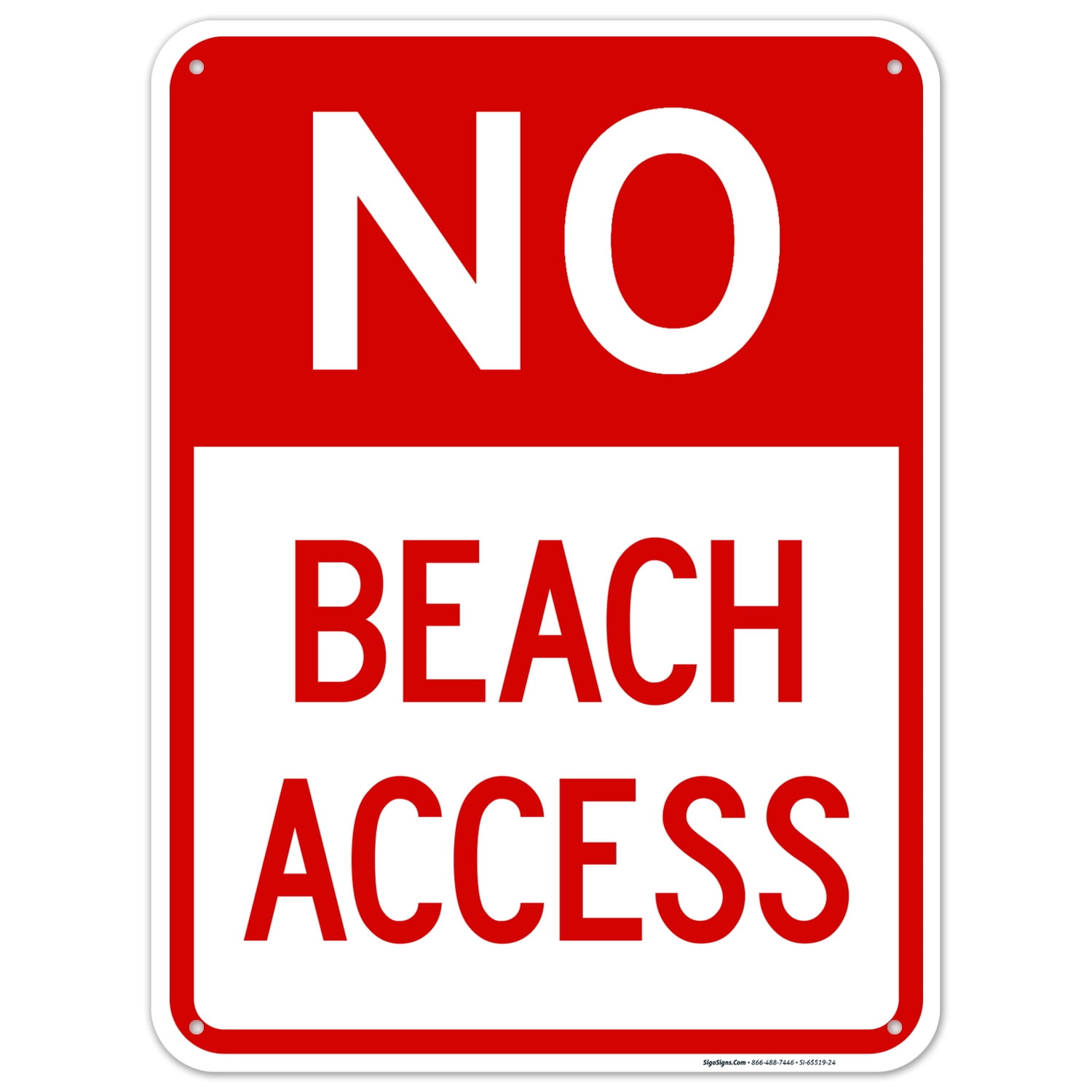 No Beach Access Sign, - Walmart.com