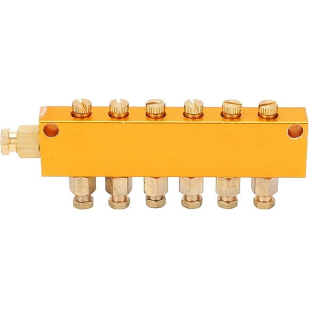Surrme Baoye Brass Oil Distributor 5/6 Way Adjustable Lube Oil Piston ...