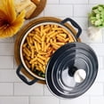 2 Quart Enameled Cast Iron Braiser Pan, Round Nonstick Braising Pot ...