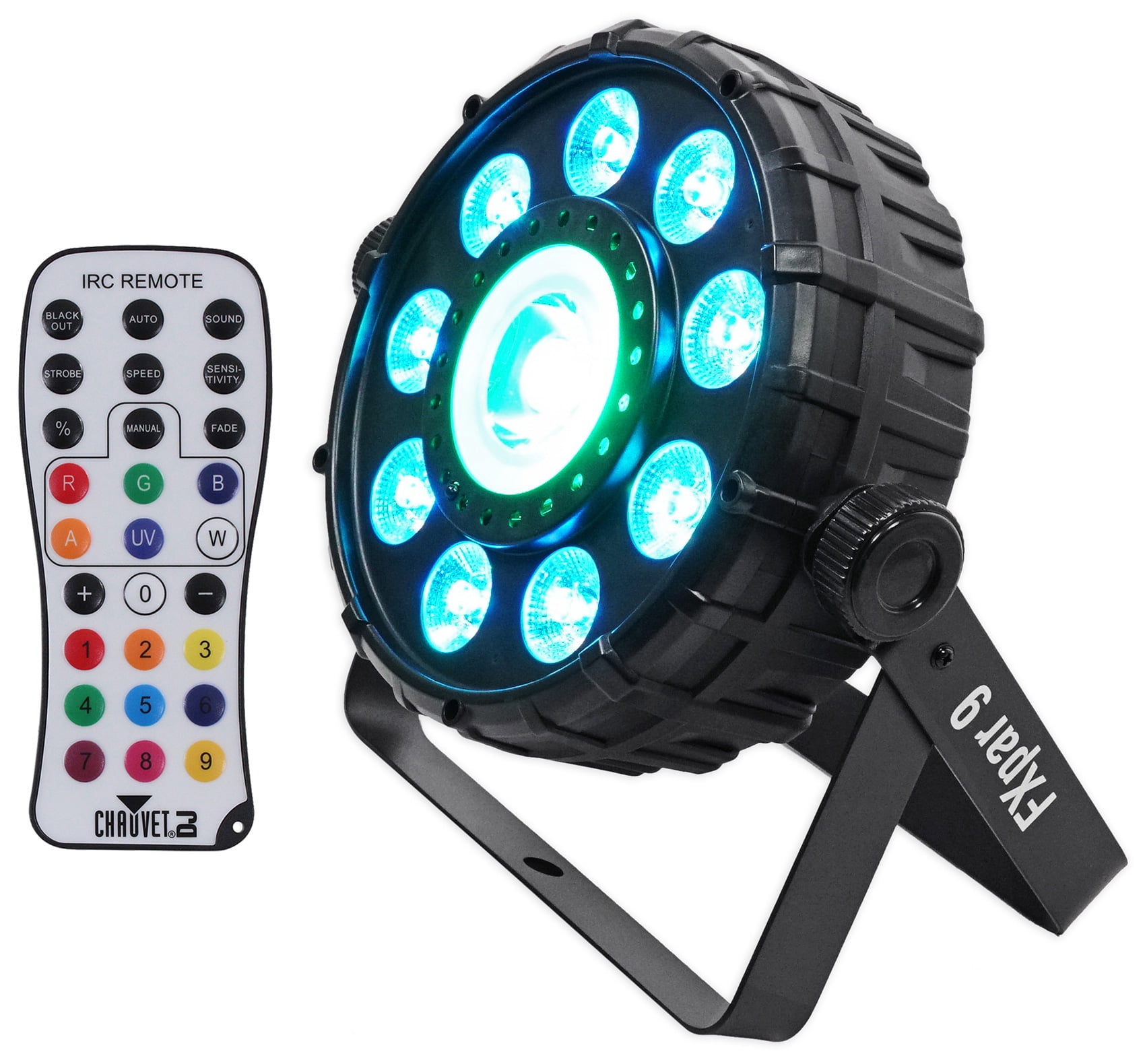 Chauvet DJ FX Par 9 DMX Multi-Effect LED, SMD RGB+UV Strobe Par Light ...