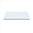 Bilot 24" x 28" Rectangle Tempered Glass Table Top 3/8" Thick Flat ...