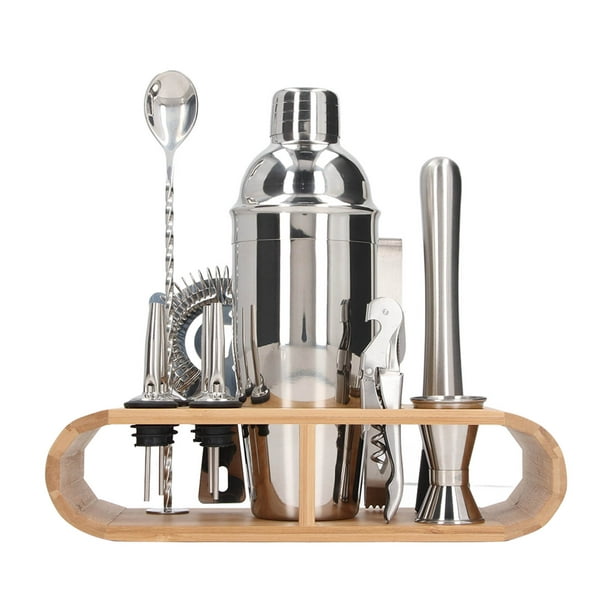 Bar Tool,12Pcs Bartender Kit Stainless Cocktail Shaker Tool Set ...
