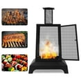 Chiminea Outdoor Fireplace, 43 Inch Wood Burning with Grill Grate and ...