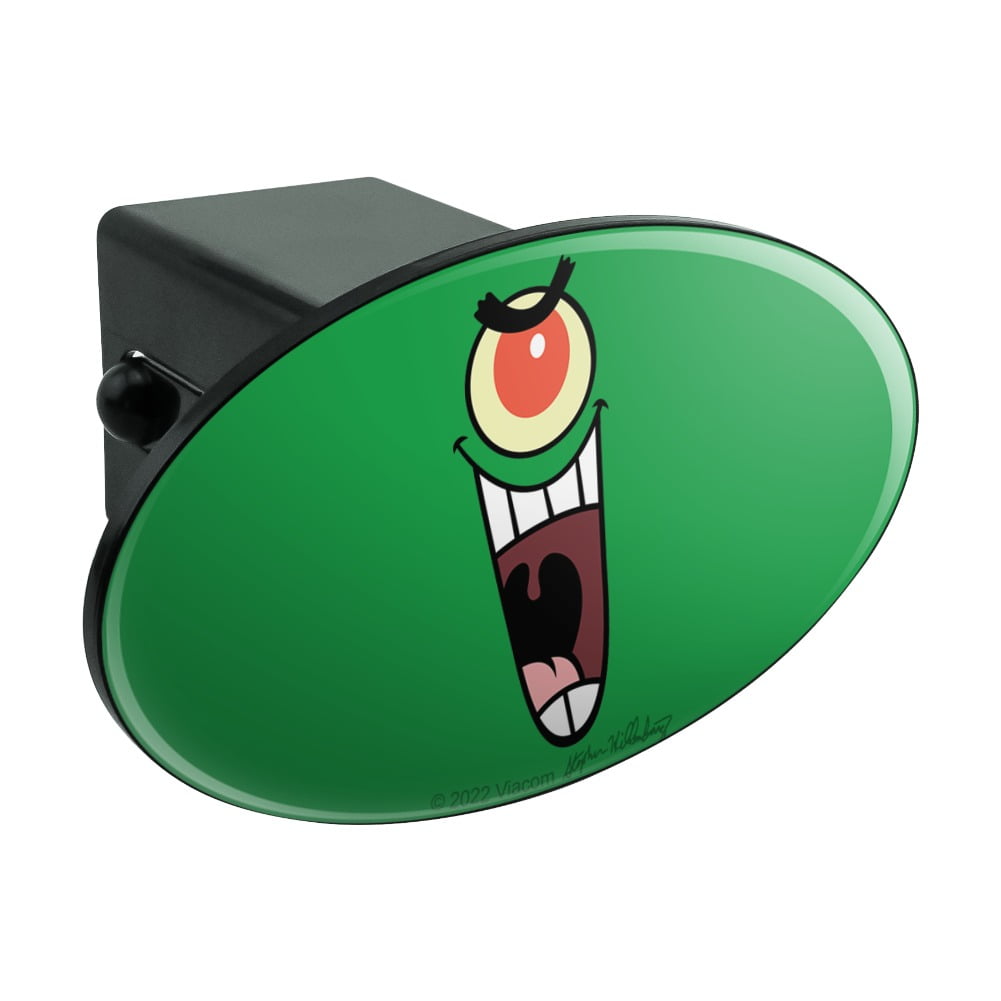 SpongeBob Plankon Face Oval Tow Trailer Hitch Cover Plug Insert ...