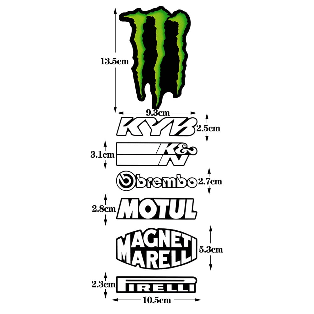 reflexivo Defensa Decoración Pegatina Monstruo MOTUL OHLINS HRC ...