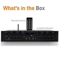 Pyle 600 Watt 6 Channel Bluetooth Amplifier Stereo Receiver w/ Remote ...