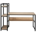 Topbuy Sturdy Workstation: Multifunctional Computer Desk with Storage ...