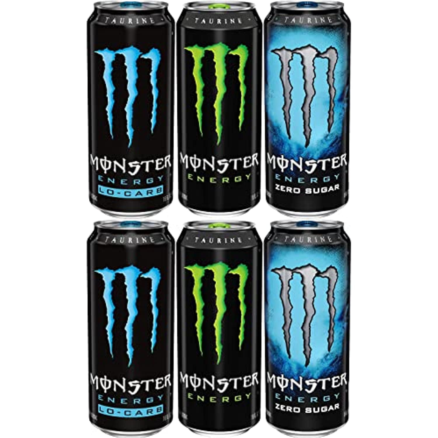 Monster Energy Variety Pack, Energy, Lo-Carb, Zero Sugar, Classic ...