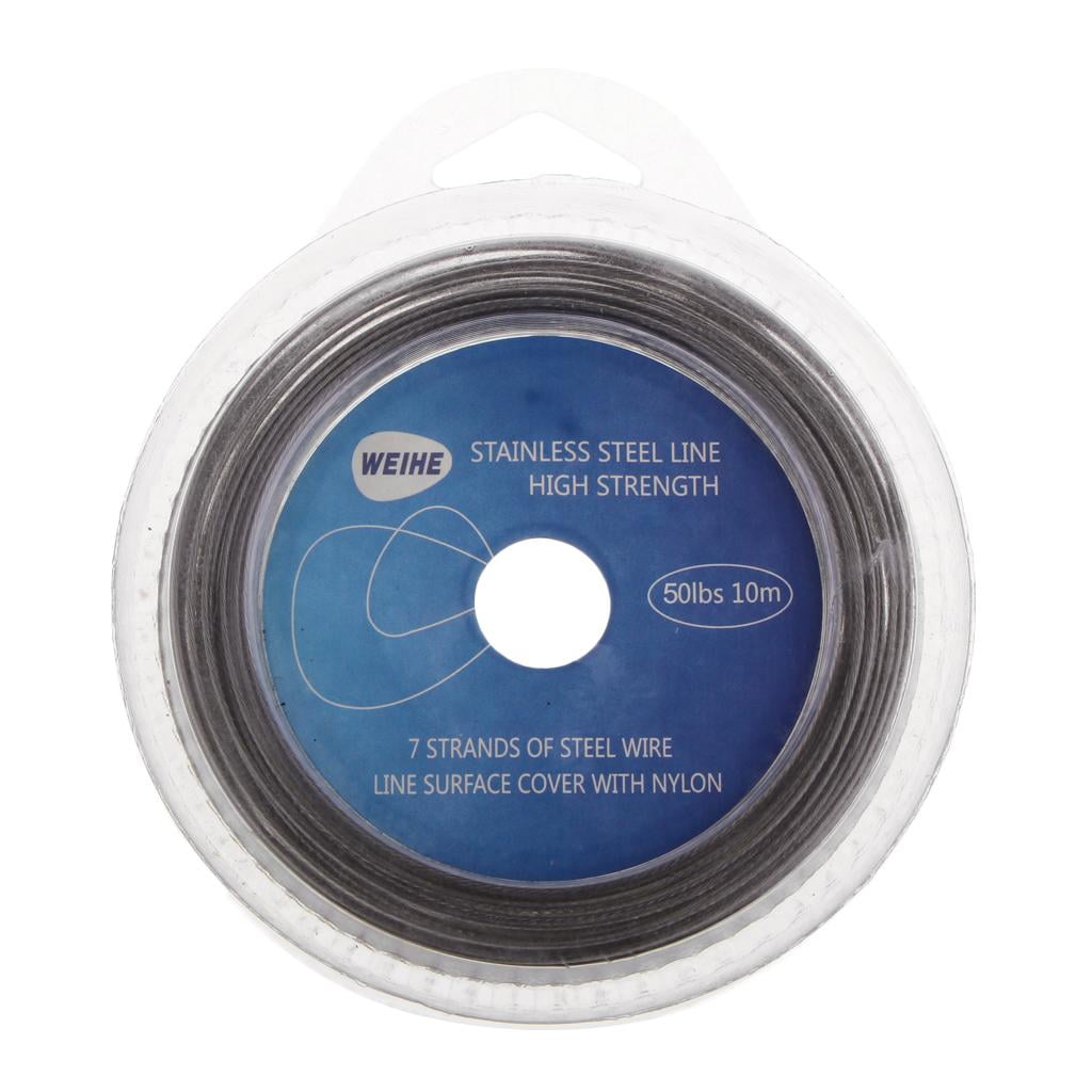 Line Wire Leader Coated Stainless Steel Trace Leader 50LBS - Walmart.com