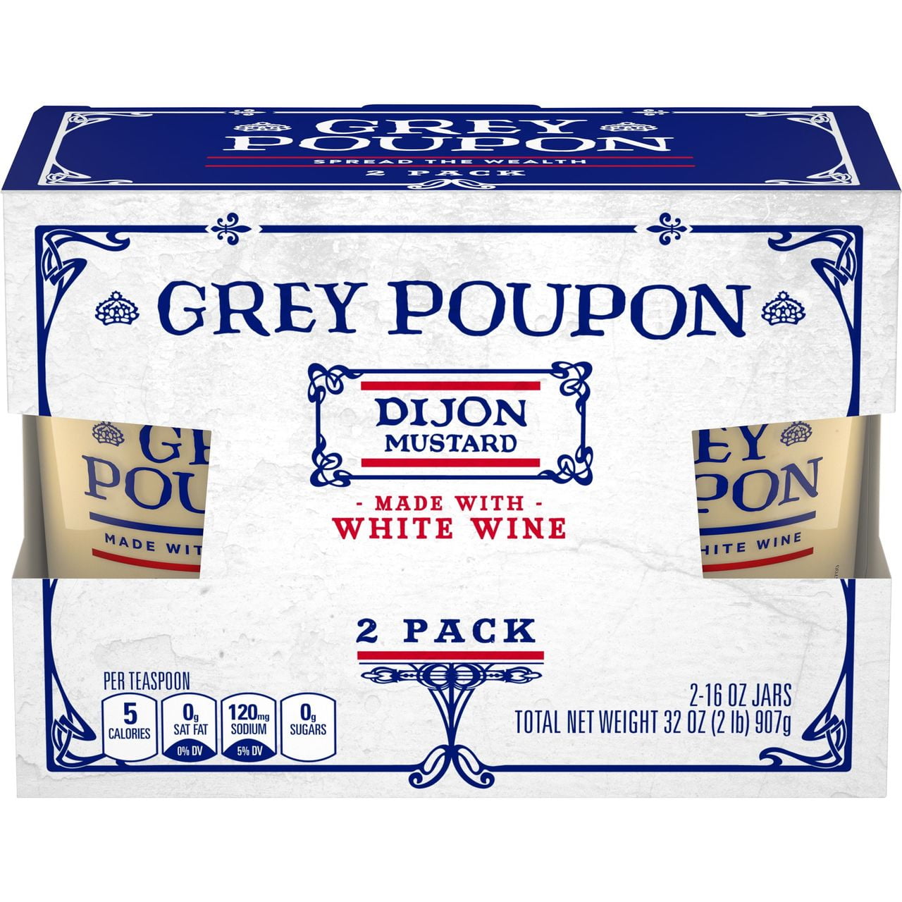 Grey Poupon Dijon Mustard 2 Ct. 16 oz. - Walmart.com