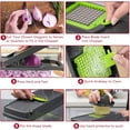 16-in-1 Veggie Dicer Preparer & Grater, Vegetable & Onion Chopper with ...