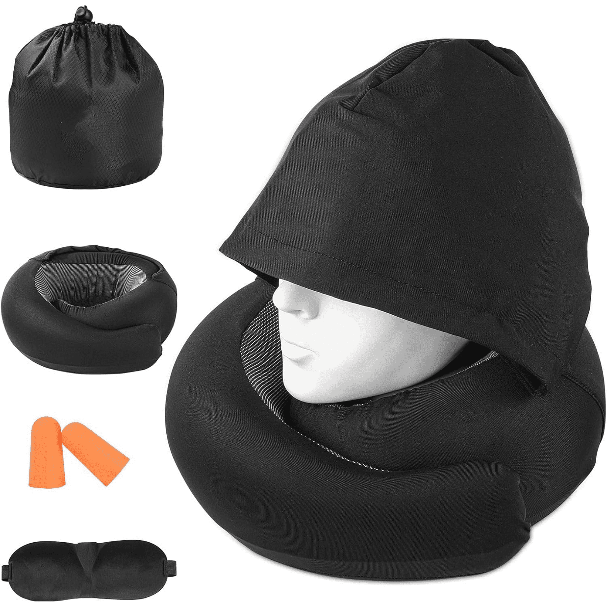 Click here for Unbranded Hooded Travel Neck Pillow For Airplanes... prices