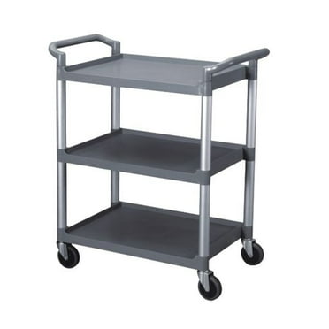 winco usa 3-tier utility cart, gray - Walmart.com